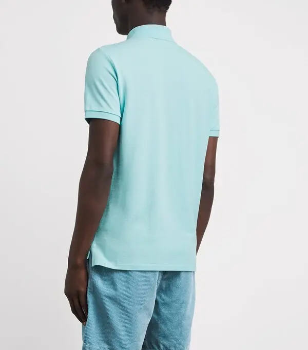 Polo Ralph Lauren Cotton Mesh Custom-fit Polo Shirt - Blue