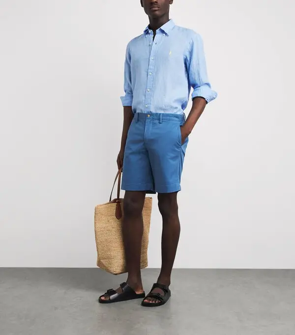 Polo Ralph Lauren Stretch-cotton Bedford Shorts - Blue