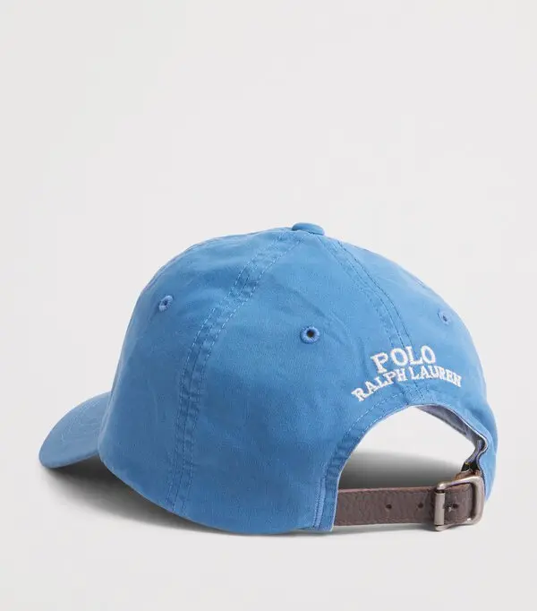 Polo Ralph Lauren Cotton Baseball Cap With Embroidered Pony Logo - Blue