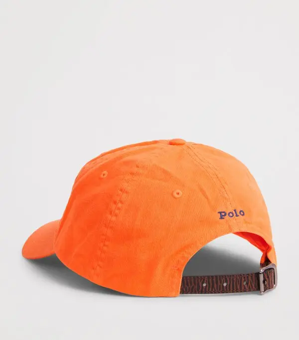 Polo Ralph Lauren Cotton Baseball Cap With Embroidered Pony Logo - Orange