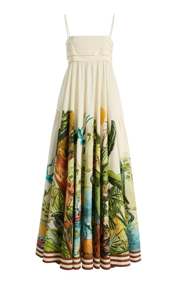 ALEMAIS Toucan Tango Organic Cotton Midi Dress - Multi
