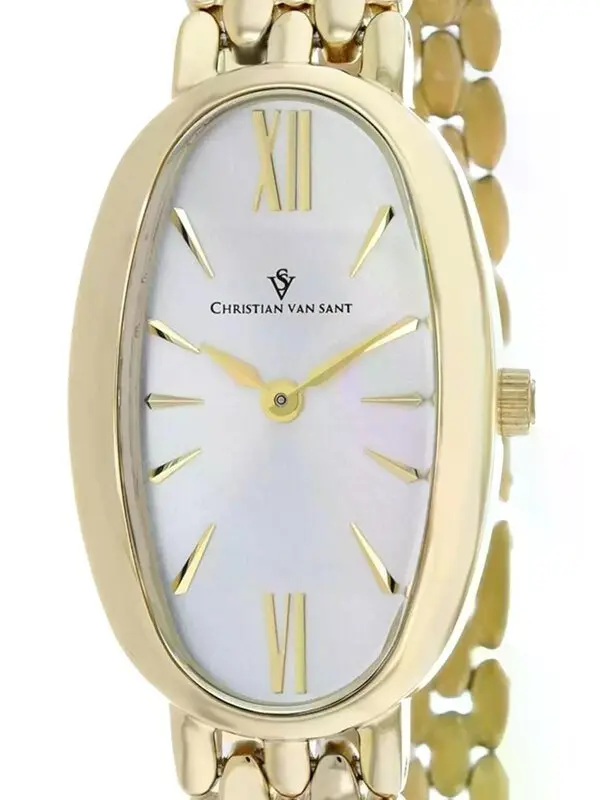 CHRISTIAN VAN SANT Lucia 31mm Oval Watch With Roman Numerals - Silver