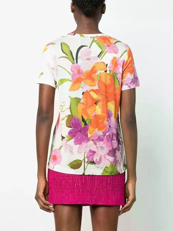 Viktor & Rolf Floral Print Organic Cotton T-shirt