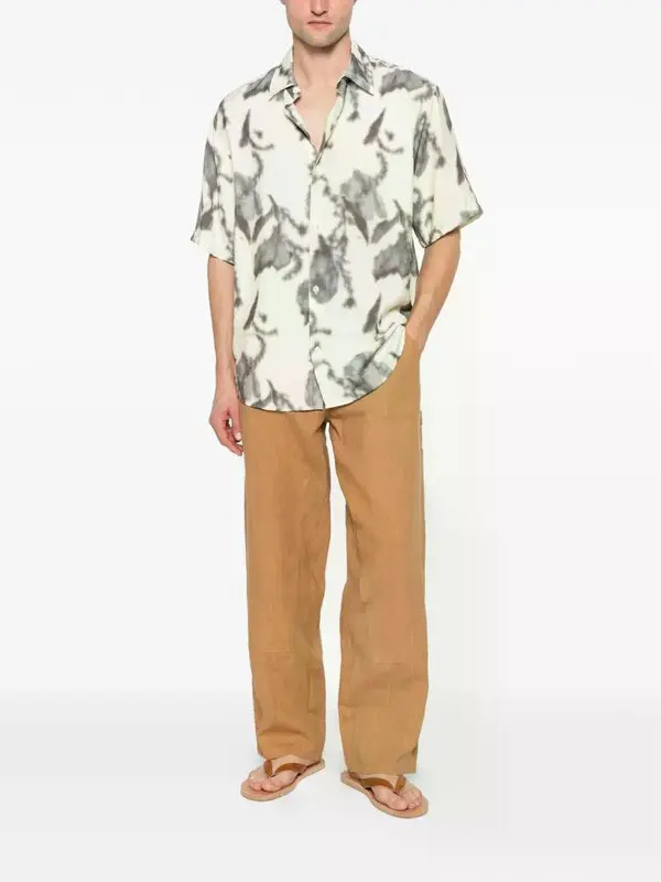 AMARANTO Belt-loop Trousers