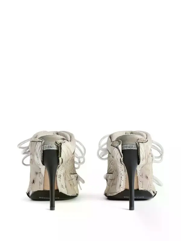 Balenciaga Lace-up Mesh Mules