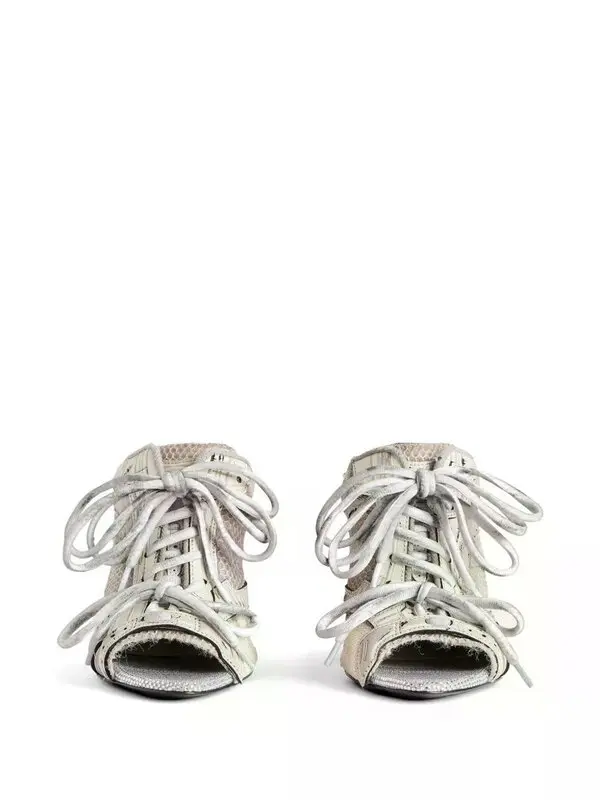 Balenciaga Lace-up Mesh Mules