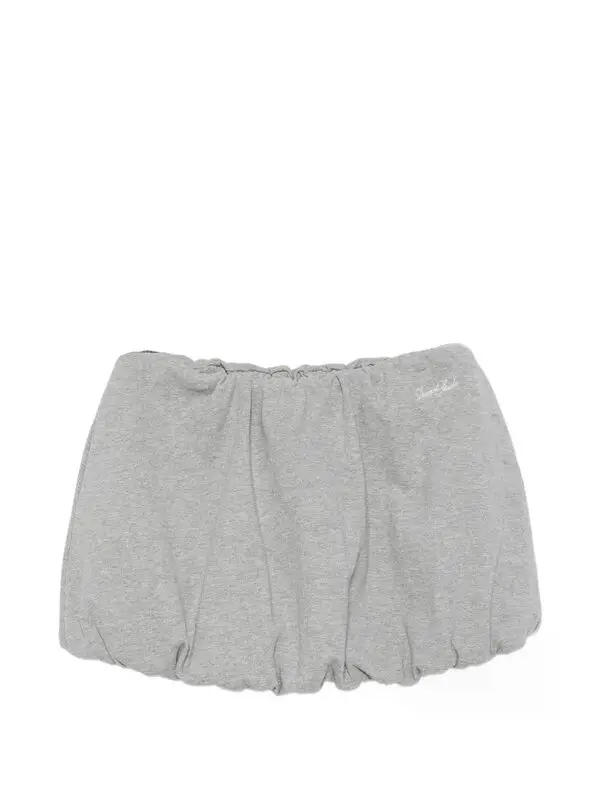 DUNST Bubble-hem Mini Skirt - Grey