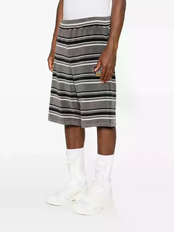 Martine Rose Striped Elasticated Waistband Shorts