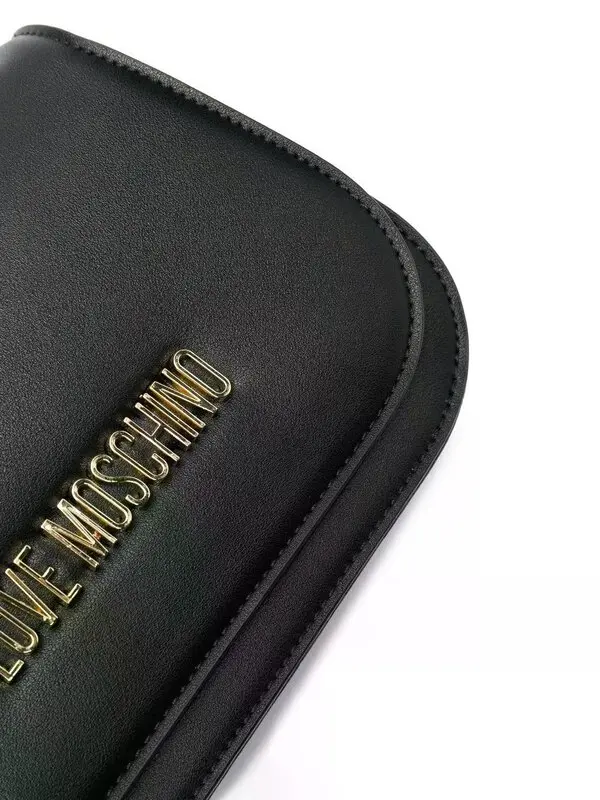 Moschino Logo Plaque Top Handle Bag