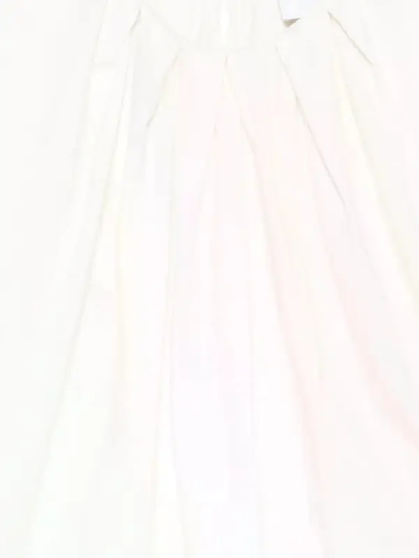 NUDE Sleeveless Crew Neck Blouse With Pleated Detailing
