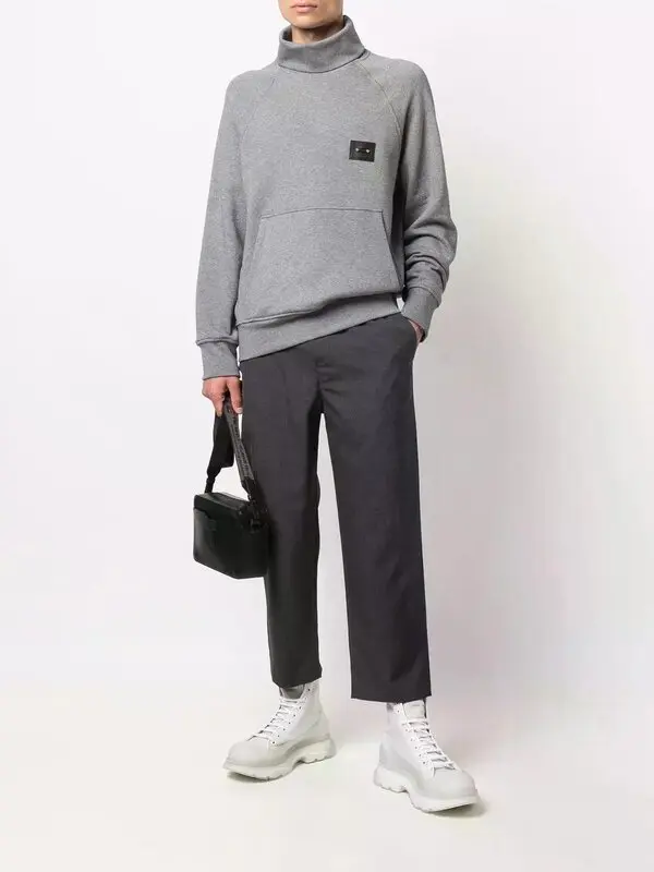 Neil Barrett Logo Patch Rollneck Sweatshirt