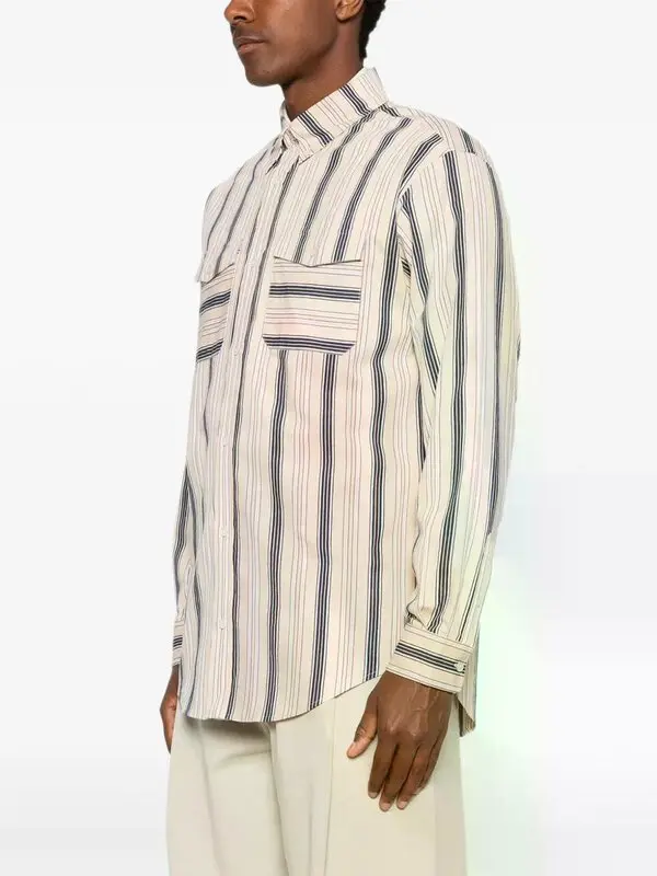 Drole De Monsieur Striped Button-down Shirt