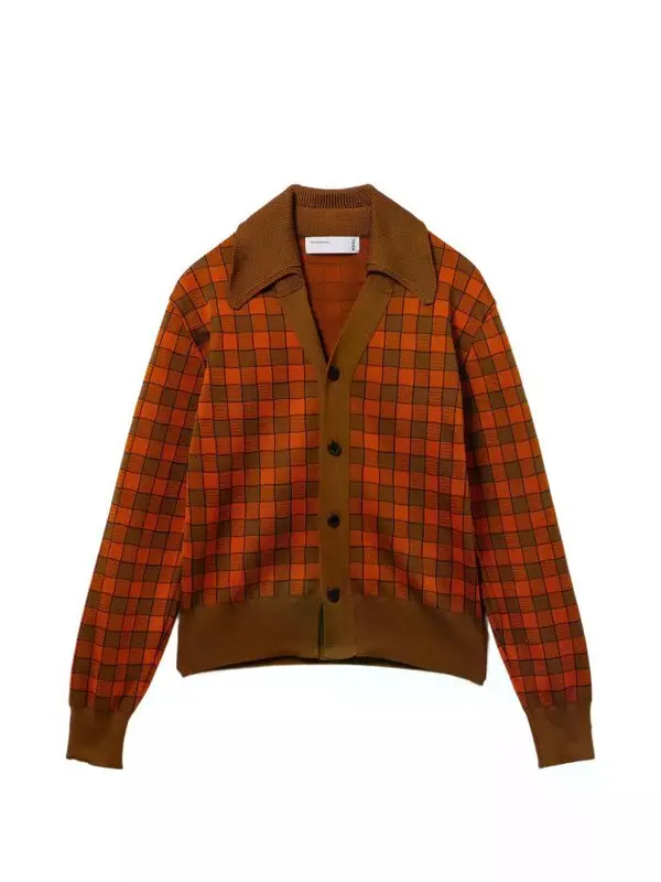 Toga Checked V-neck Cardigan