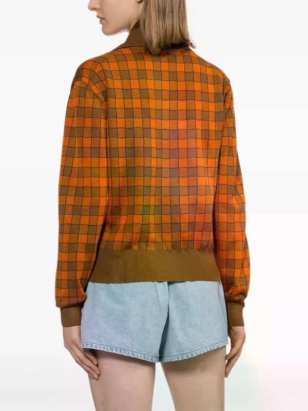 Toga Checked V-neck Cardigan