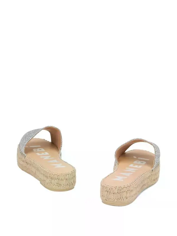 Manebí Glitter Effect Platform Sandals