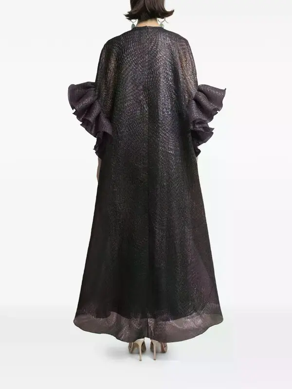 GEMY MAALOUF Ruffled-sleeve Maxi Kaftan