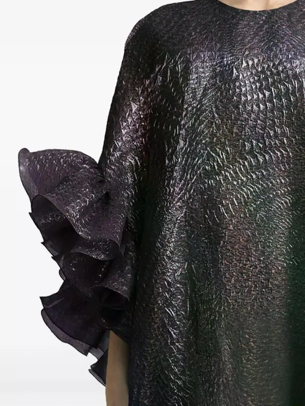 GEMY MAALOUF Ruffled-sleeve Maxi Kaftan