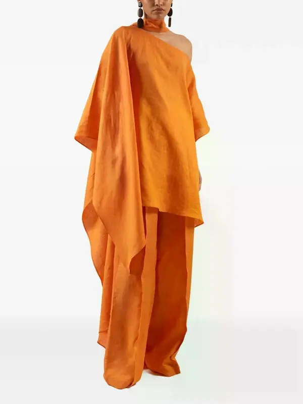 TALLER MARMO Asymmetric One-shoulder Dress - Orange