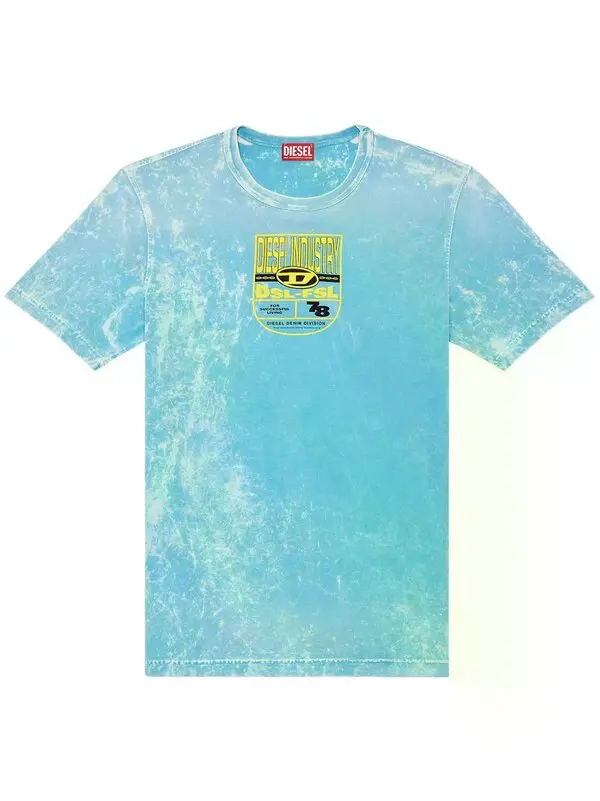 DIESEL® T-just-n17 Distressed T-shirt - Blue