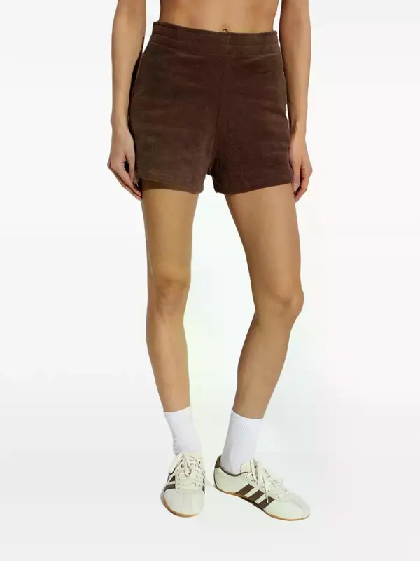 Perfect Moment Terry Cloth Shorts With Embroidered Star Detail