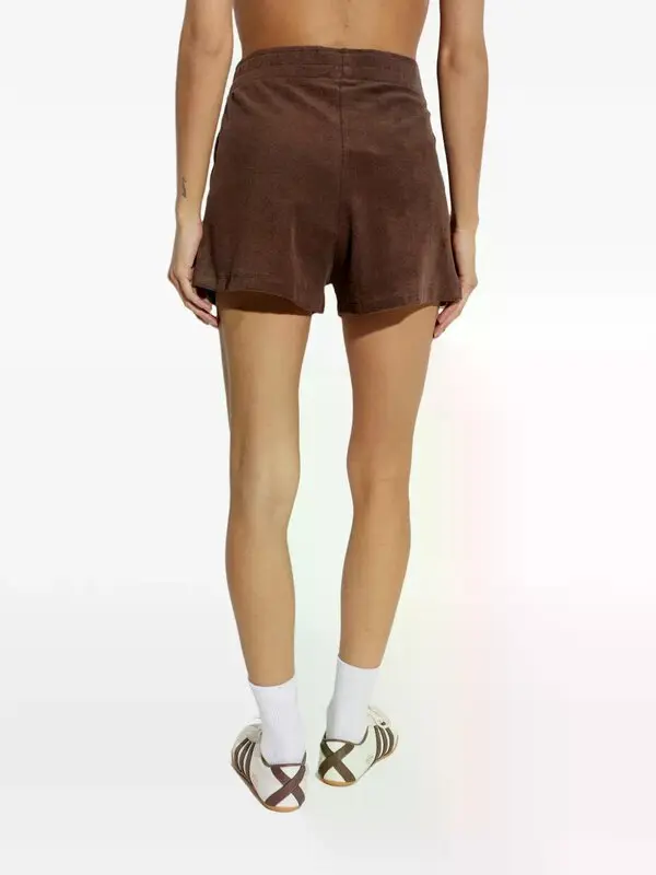 Perfect Moment Terry Cloth Shorts With Embroidered Star Detail