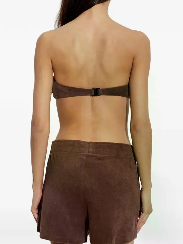 Perfect Moment Terry-cloth Bandeau Top