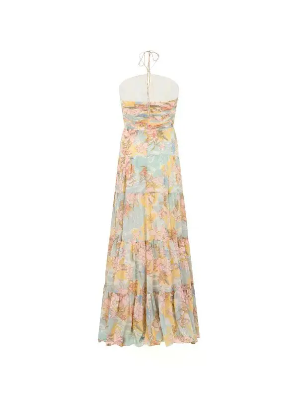 Ralph Lauren Floral Print Tiered Maxi Dress