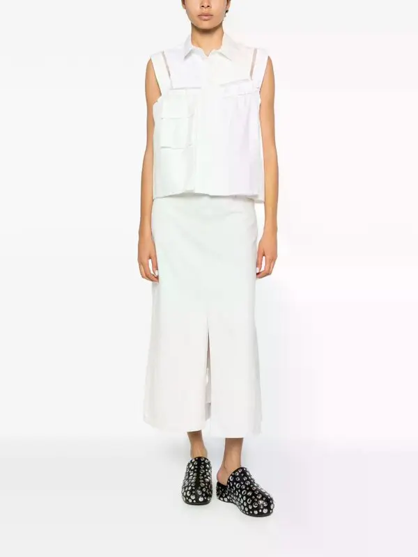 Sacai Deconstructed Asymmetric Sleeveless Top
