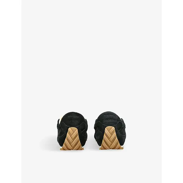 Bottega Veneta Orbit Flash Suede And Nylon Low-top Trainers - Black
