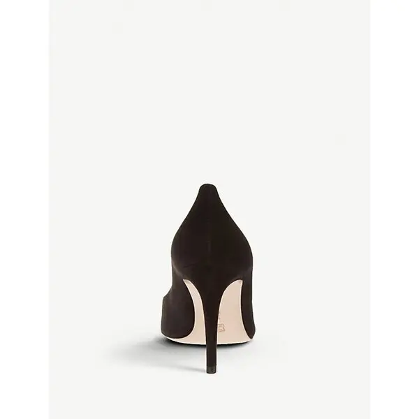 GIANVITO ROSSI Bari 85 Suede Court Shoes