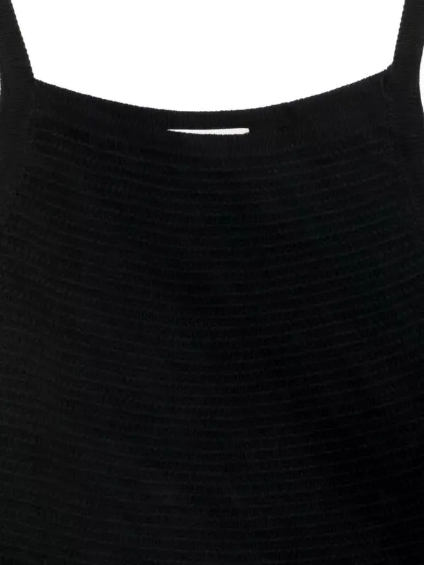 ZANONE Ribbed-knit Square Neck Top