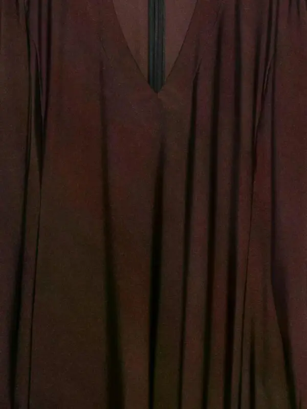 BARBARA BOLOGNA Dyscromia V-neck Asymmetrical Dress