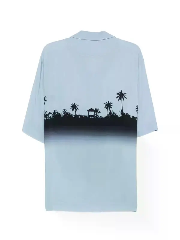 BOSS Palm-tree Print Ombré Shirt