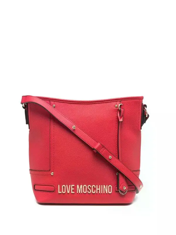 Moschino Logo-lettering Panelled Shoulder Bag