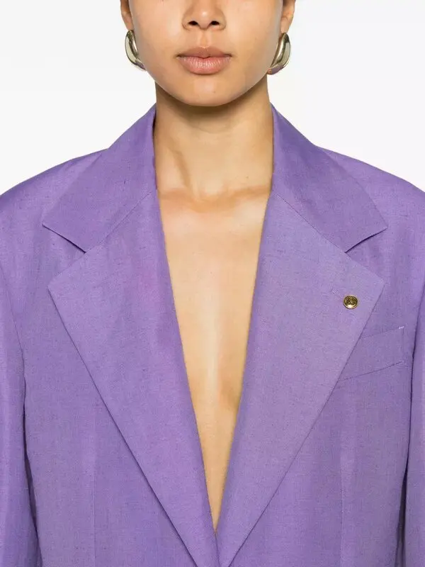 Versace Peak-lapel Single-breasted Blazer