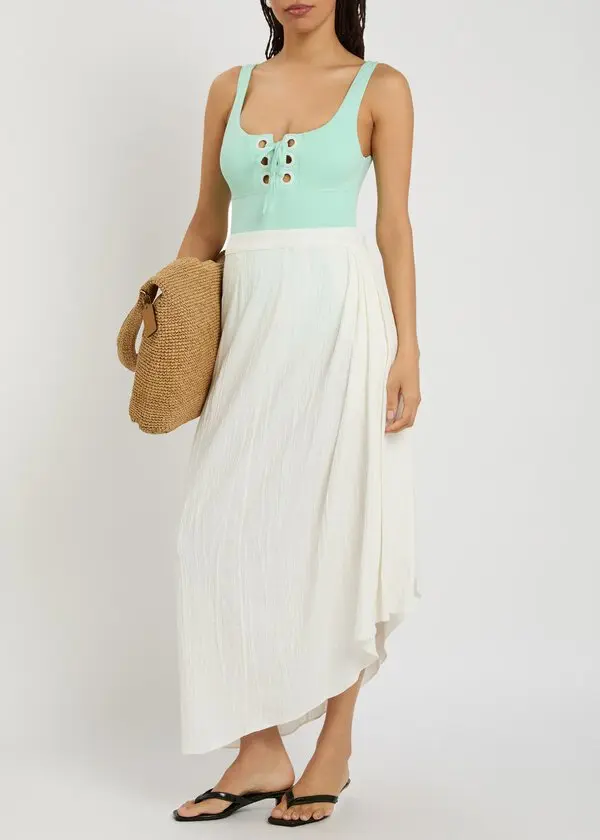 Melissa Odabash London Lace-up Swimsuit - Mint