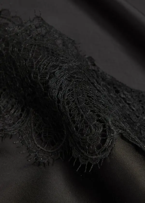 Shona Joy Jamila High-neck Lace Maxi Dress - Black