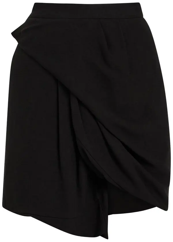 VIVIENNE WESTWOOD Zora Crepe Mini Wrap Skirt - Black