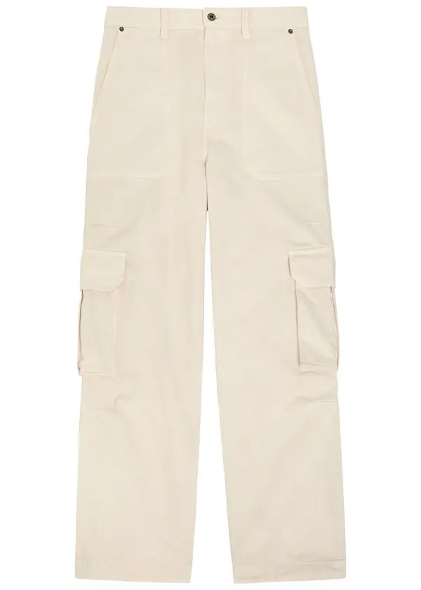 Loewe Straight-leg Cotton Cargo Trousers - Beige