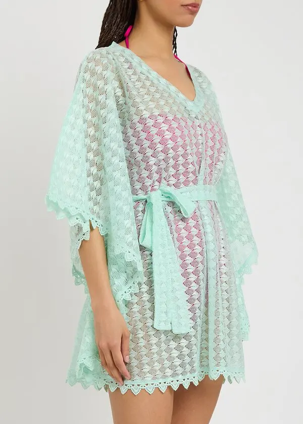 Melissa Odabash Petra Belted Cover-up Mini Dress