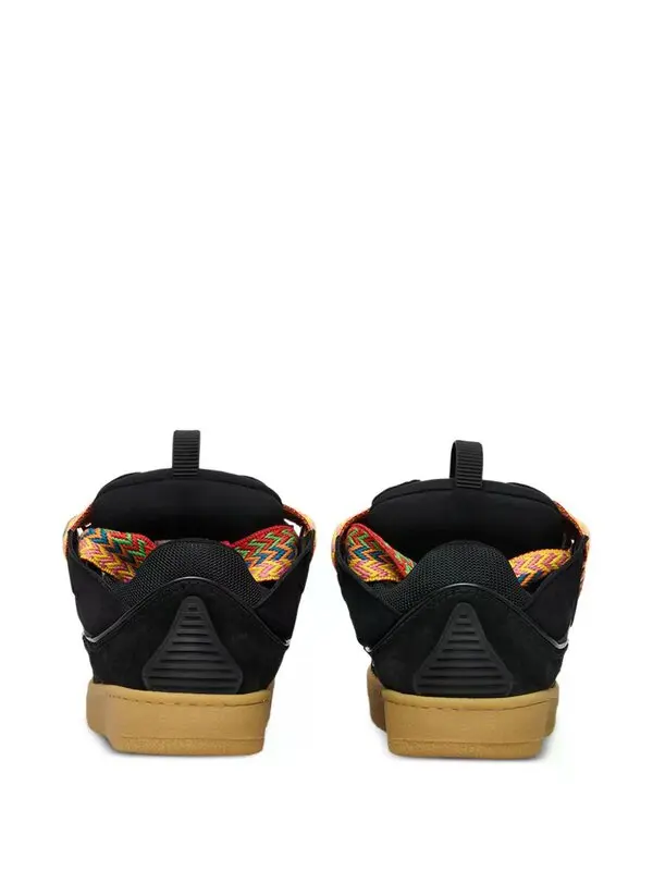 LANVIN Curb Lace-up Sneakers - Black