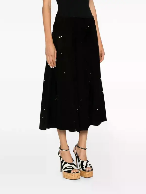 Chloé Crystal-embellished A-line Midi Skirt
