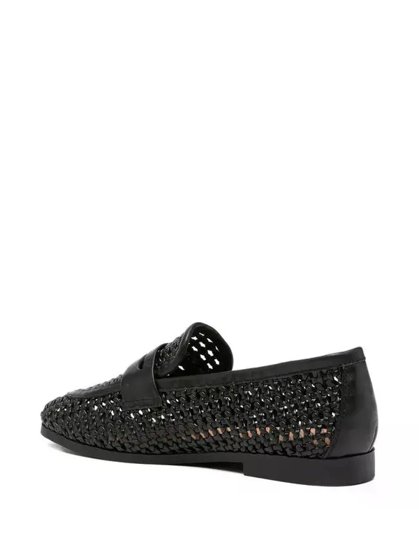 SERGIO MORETTI FIRENZE Woven Penny Loafers