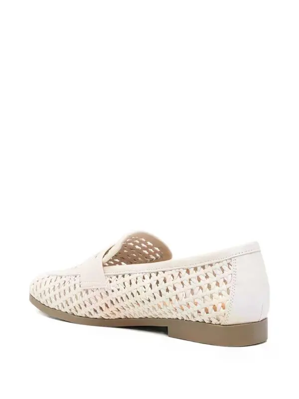 SERGIO MORETTI FIRENZE Woven Leather Loafers