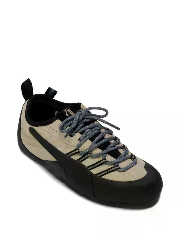 PUMA Suede Paneled Lace-up Sneakers