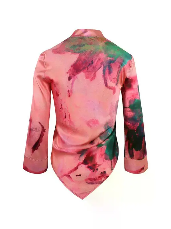 KITAGI Abstract-print Asymmetric Top