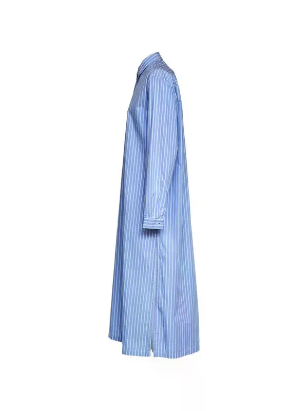MC2 SAINT BARTH Vertical Stripe Shirt Dress