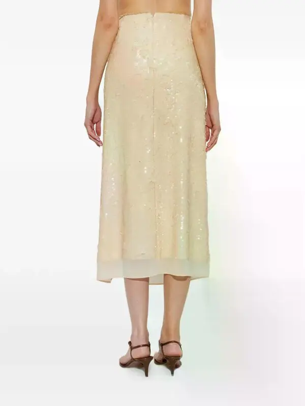 Rag & Bone Sequin Embellished Frayed Skirt