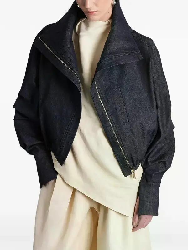 BATAKOVIC Funnel Neck Denim Jacket