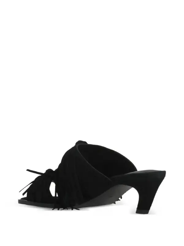 Ash Quincy Mules With Fringe Detail